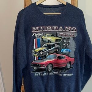 Vintage | Shirts | Rare Vintage Ford Mustang Sweatshirt | Poshmark